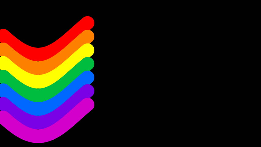 Stock video of motion background with moving rainbow colored | 7538032 ...