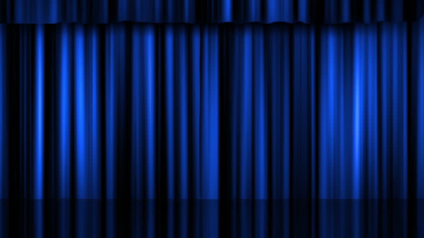 Blue Stage Curtain Stock Footage Video | Shutterstock
