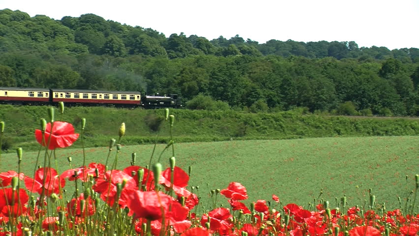 Steam Train in the Countryside, Stock Footage Video (100% Royalty-free ...