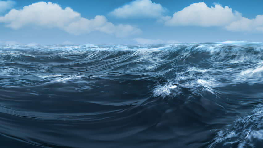 High quality 3D render of Waving Ocean, 스톡 비디오 클립 | Shutterstock