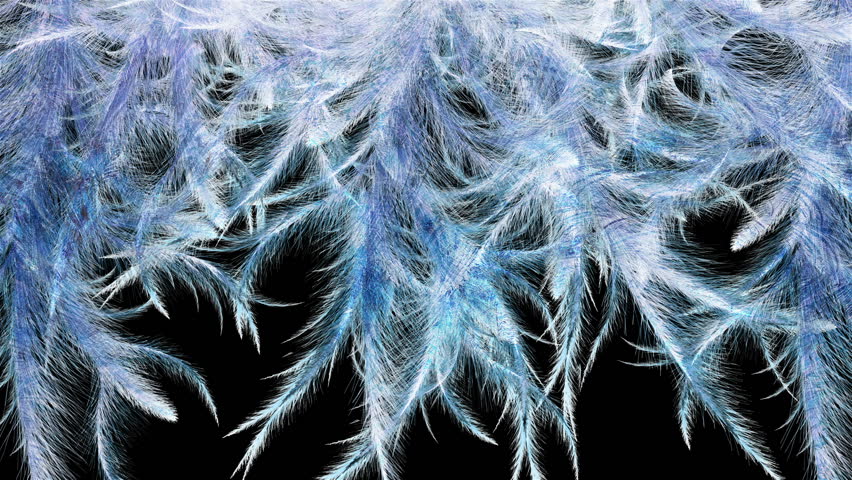 The Formation Of Frost In Different Patterns, With Alpha-matte. Stock ...