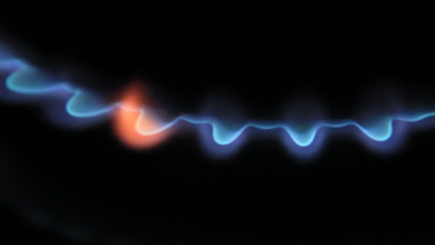 Blue Flames Slowly Rotate Along The Bottom. Stock Footage Video 2551358 ...