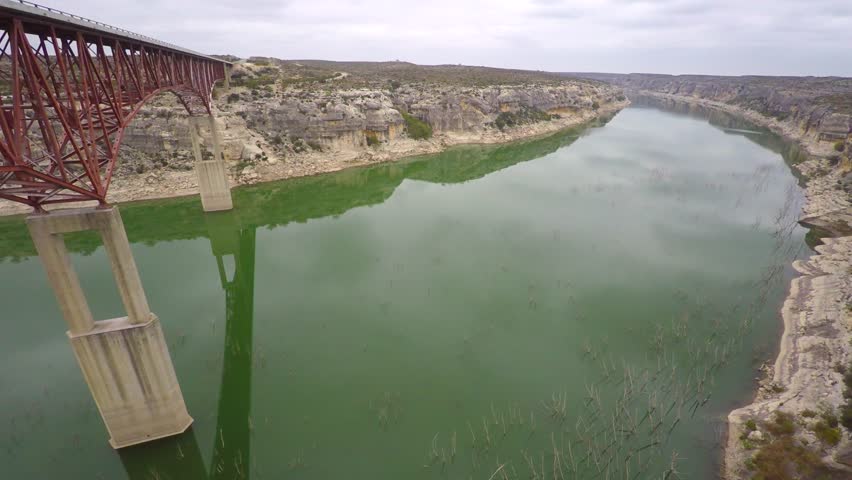 Pecos River Texas Aerial 4k Stock Footage Video (100% Royalty-free ...