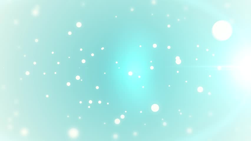 Moving Gloss Particles On Blue Background Loop. Slow Motion. Soft ...