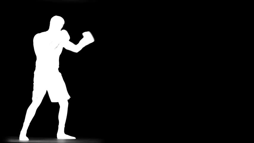 Stock video of white figure boxing | 863812 | Shutterstock