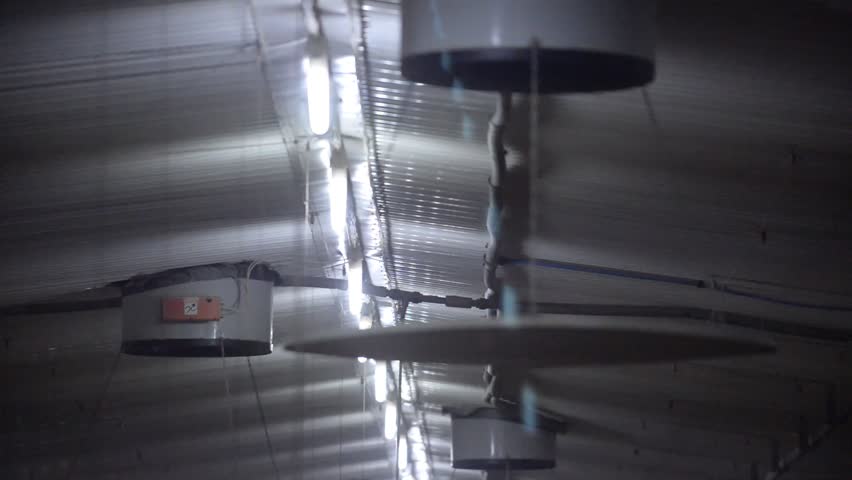 Closeup Of Air Extractor In The Workshop/Air Duct System At Food ...