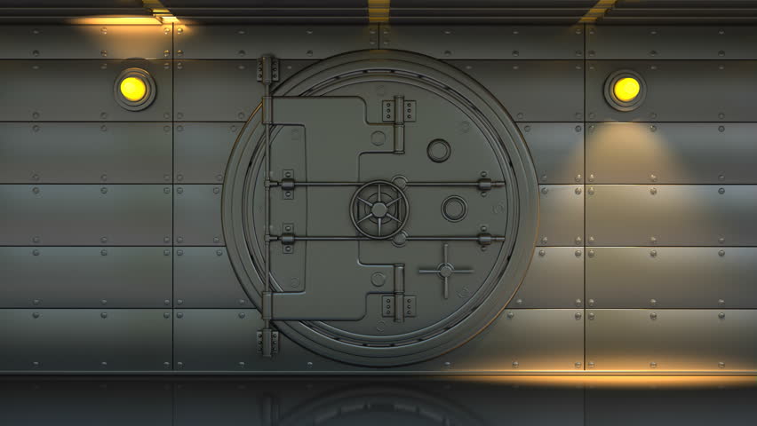 3d Animated Vault Door Opening And Coins Falling Stock Footage Video ...