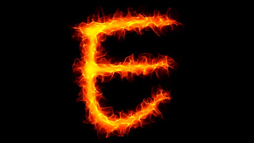 Burning Letter E Graffiti Isolated Video de stock (totalmente libre de regalías) 923872 ...