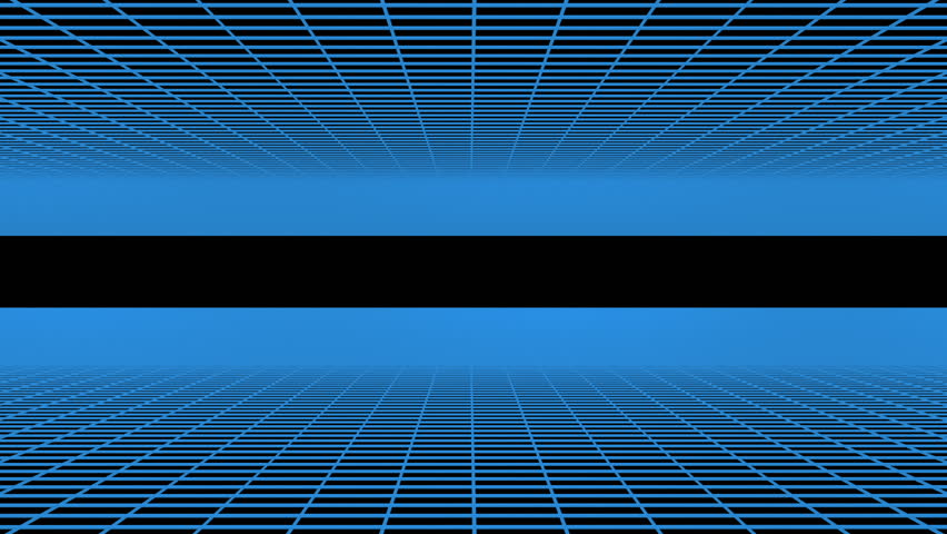 Stock video of blue wireframe moving towards camera and | 9490232 ...