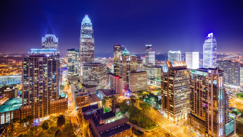 Charlotte Skyline Stock Footage Video | Shutterstock