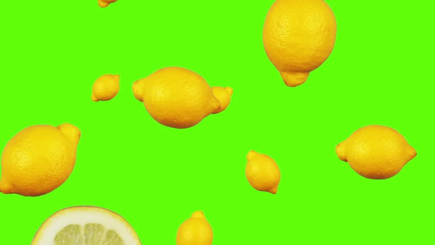 Lemons Droplets Falling Down in Stock Footage Video (100% Royalty-free ...